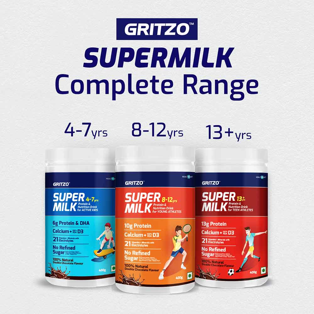 Gritzo Supermilk Protein Shake for Active Kids, 400 g Online @ Best ...
