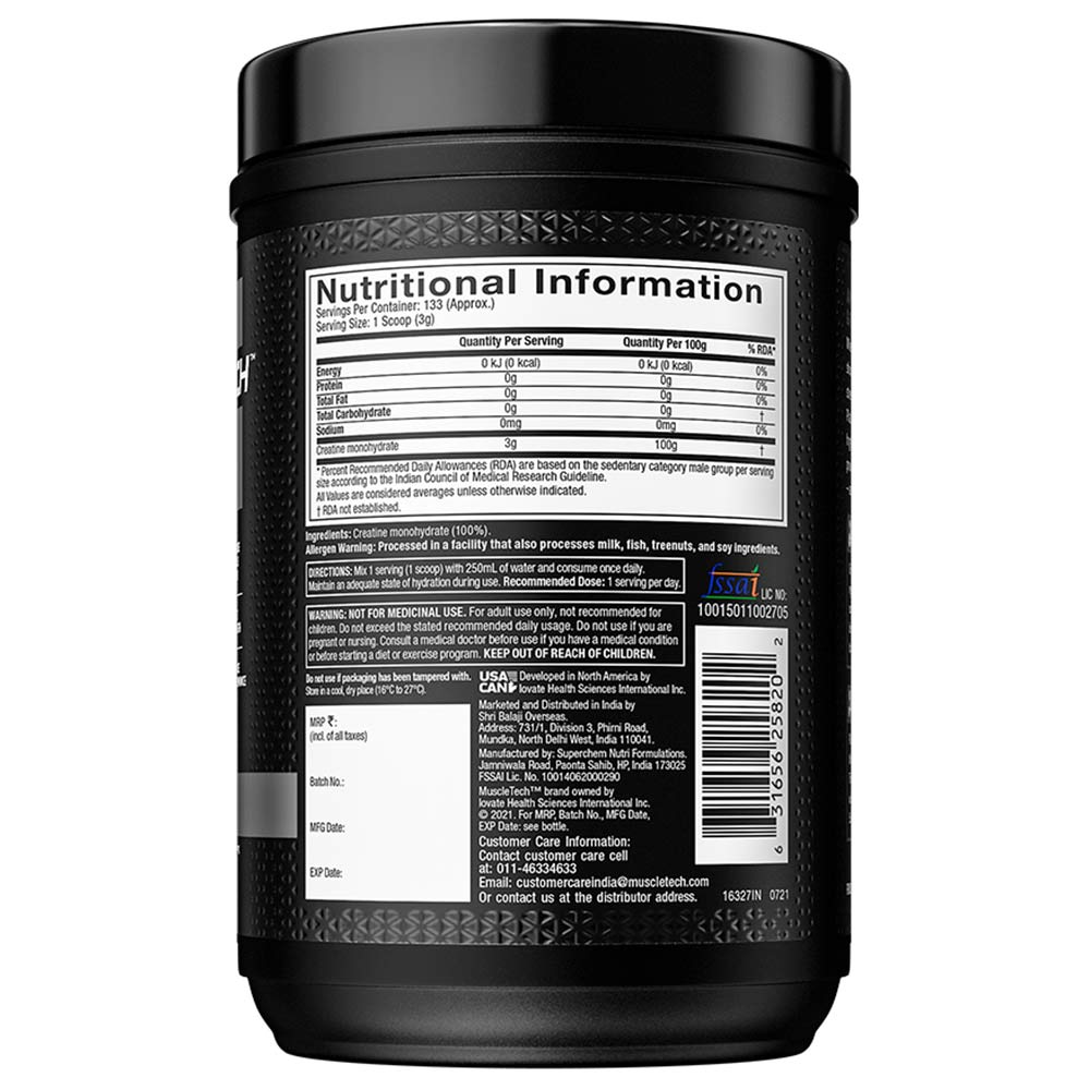 MuscleTech Platinum 100% Creatine Online,0.88 lb @ Best Prices - HealthKart