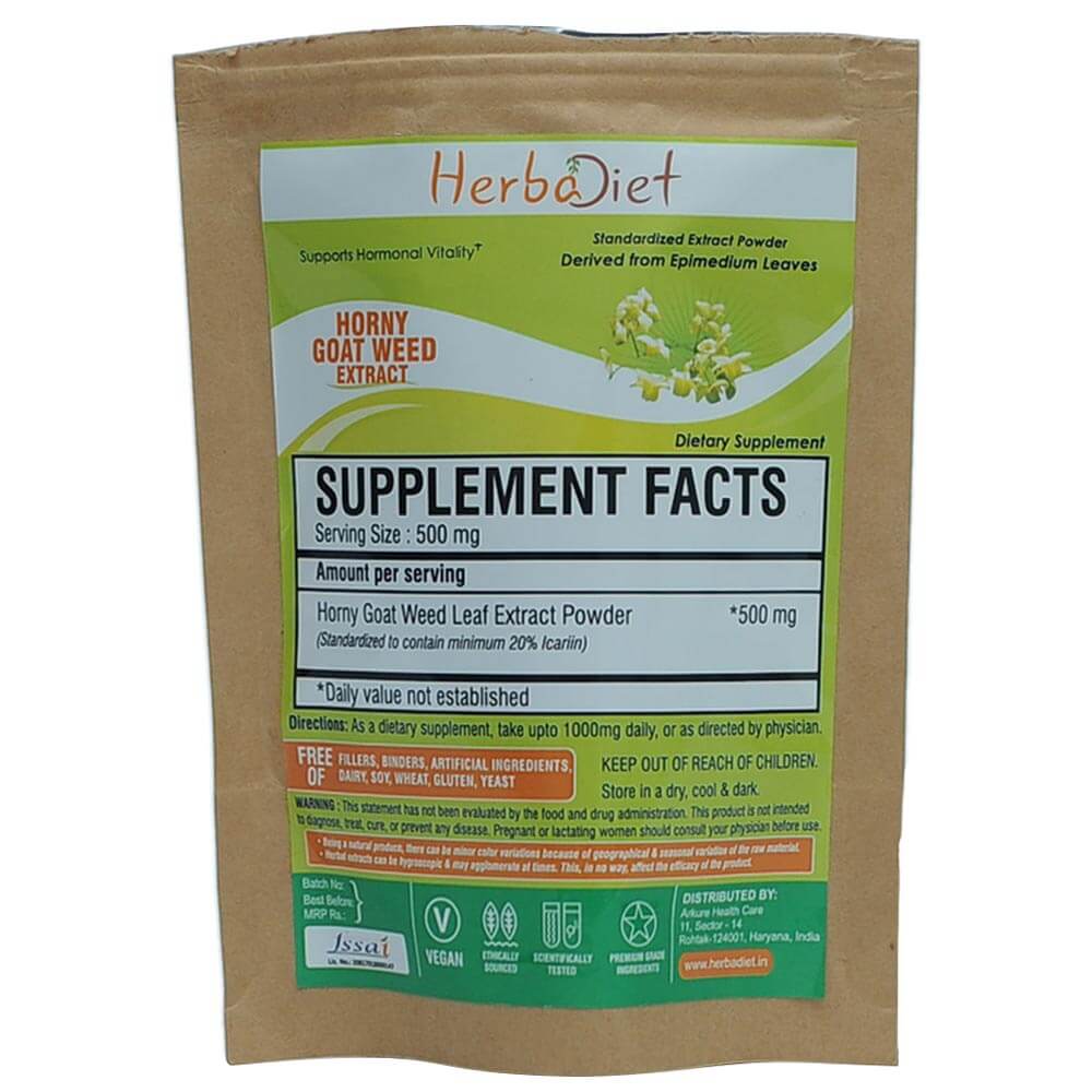 Herbadiet Horny Goat Weed Extract Powder, 30 g at Best Price in India ...