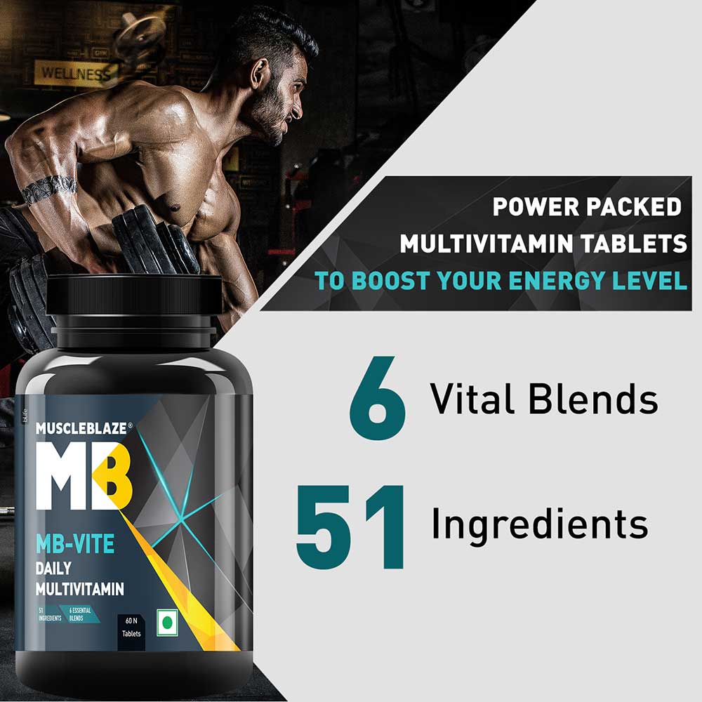MuscleBlaze MB VITE Multivitamin tablets for Immunity online - 60 Tablets