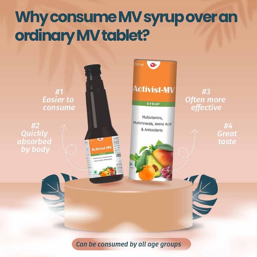 Activist MV Syrup, 200 ml at Best Price in India | Healthkart.com