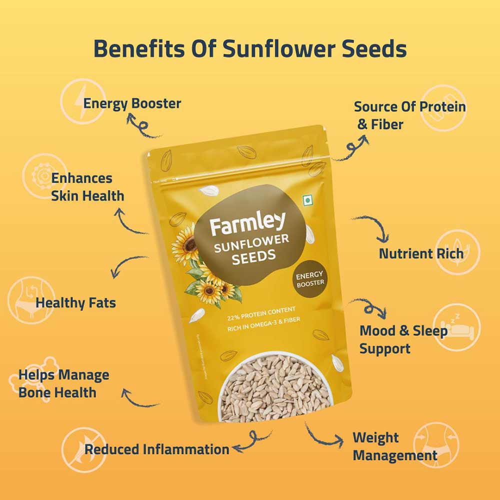 Farmley Premium Sunflower Seeds, Natural 200 g at Best Price in India ...