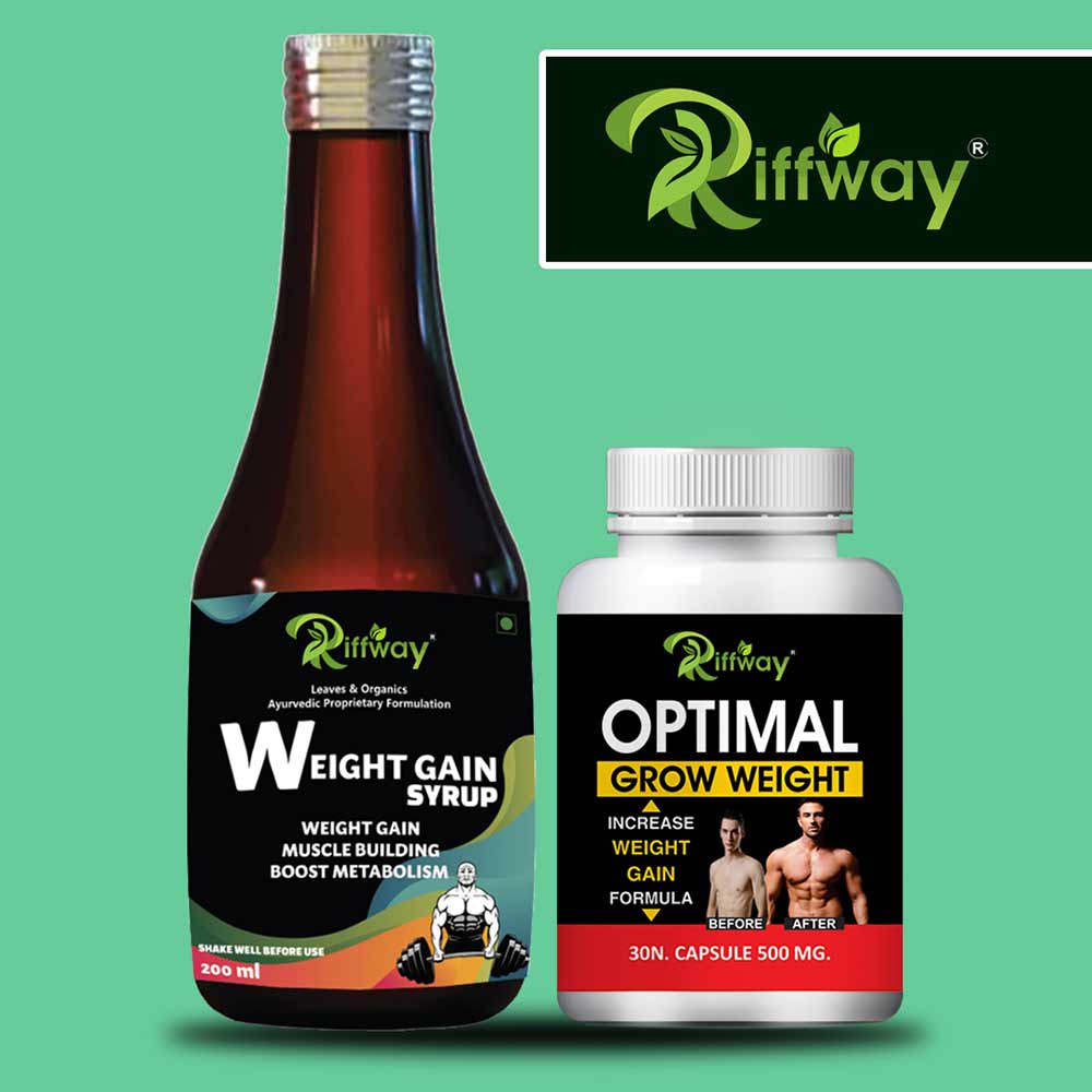 Weight Gain Syrup 200 ml & Optimal Grow Weight 30 Capsules Combo at ...