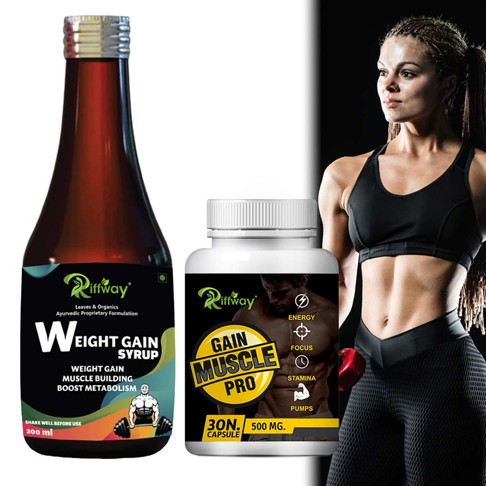 Weight Gain Syrup 200 ml & Gain Muscles Pro 30 Capsules Combo at Best ...
