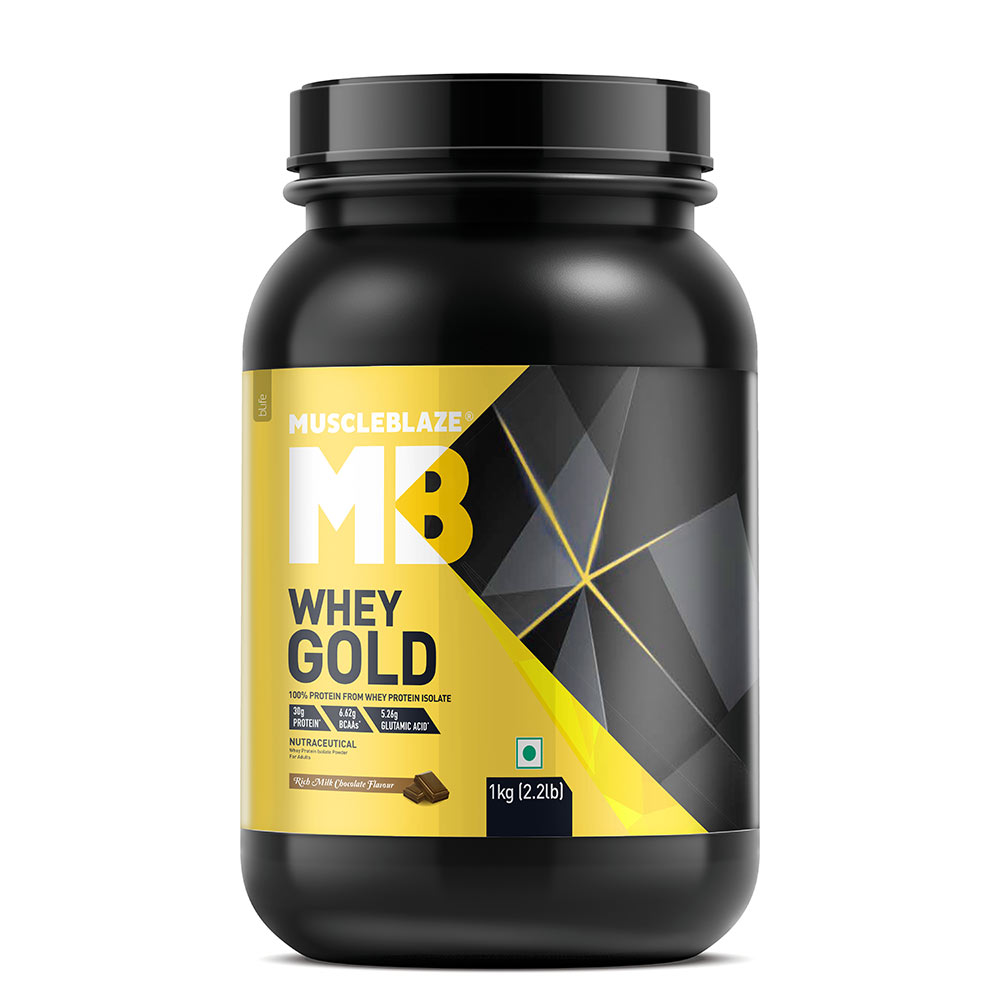 MB Whey Gold 100% Protein Isolate 1Kg Rich Milk Chocolate