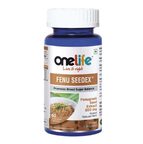 OneLife Fenu Seedex, 60 veggie capsule(s) at Best Price in India ...